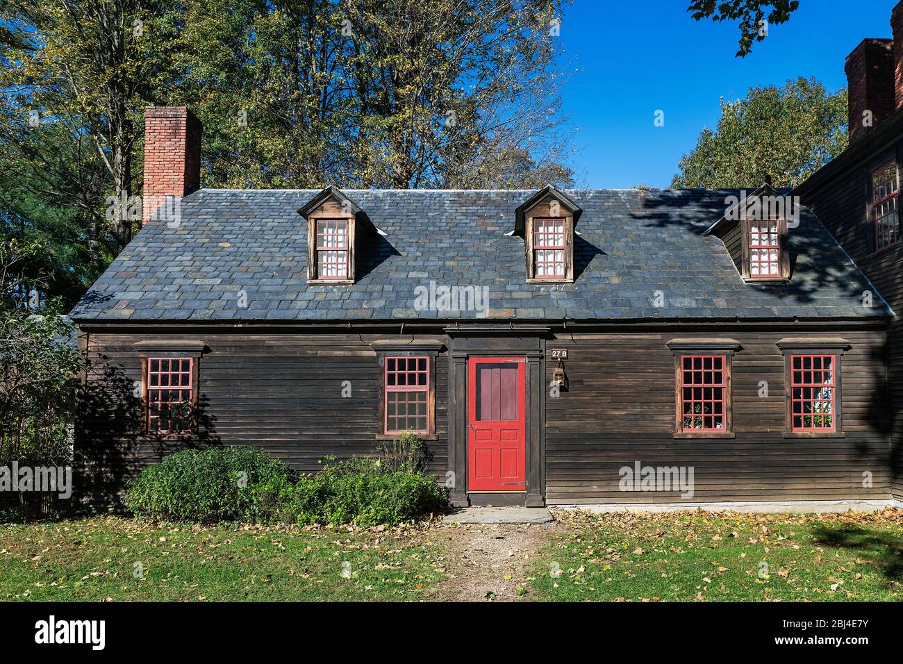 Charming colonial house in historic Deerfield Stock Photo - Alamy