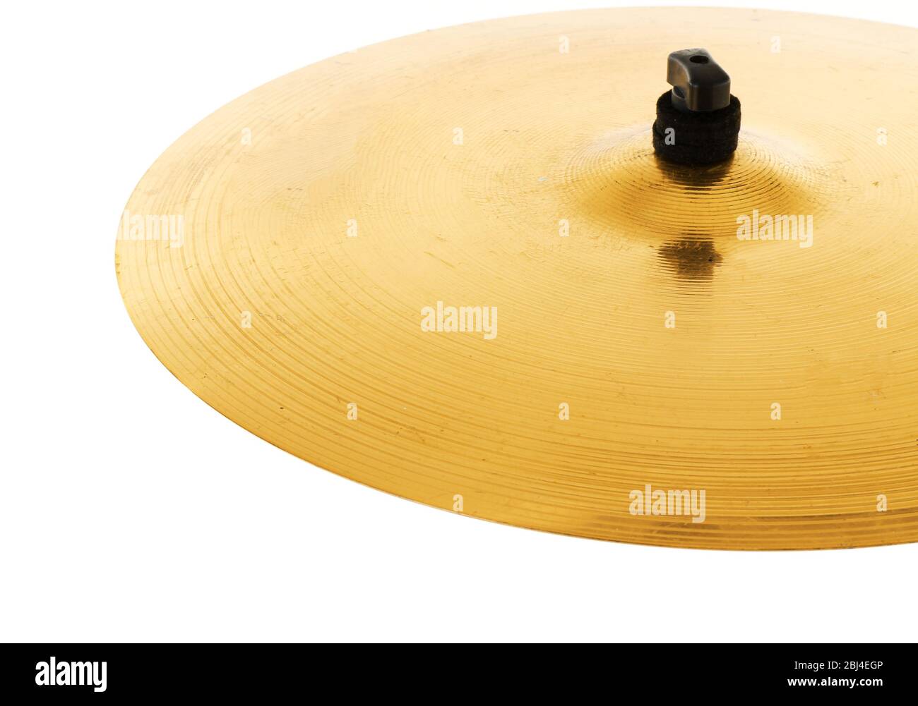Golden drum isolated on white background Stock Photo - Alamy