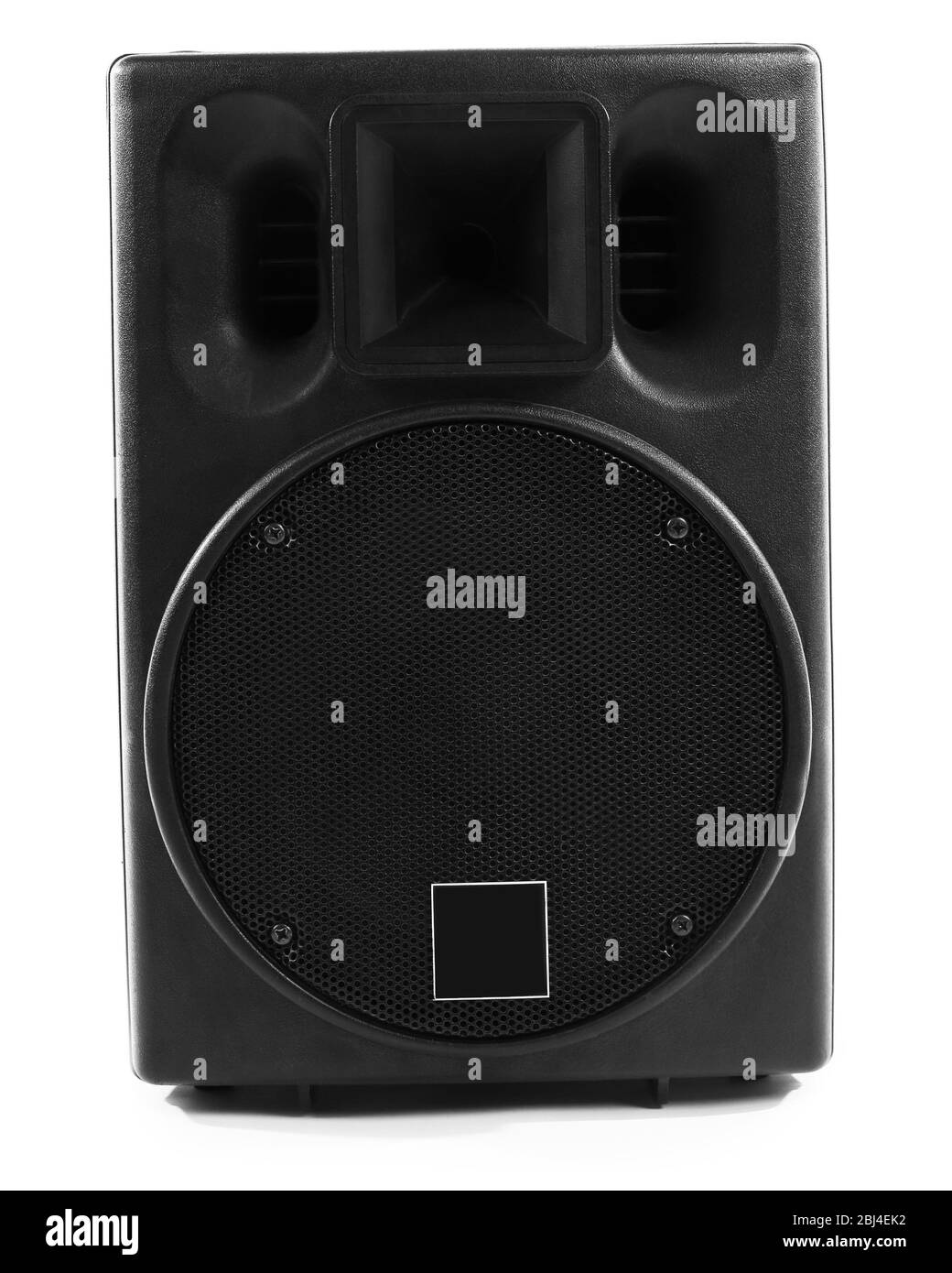 Big loudspeaker isolated on white background Stock Photo - Alamy