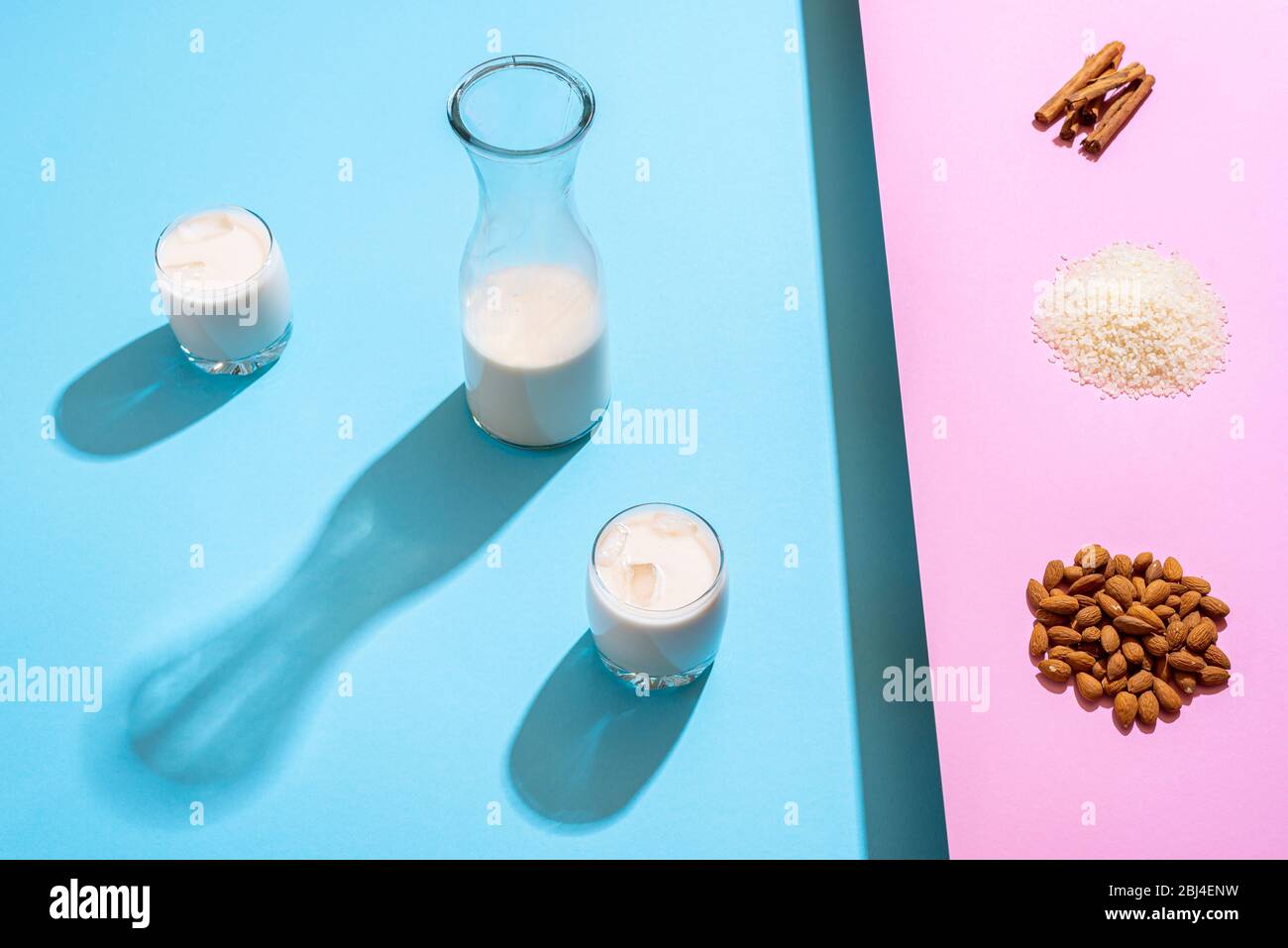 Horchata, the mexican drink made from rice and almonds paste and ...