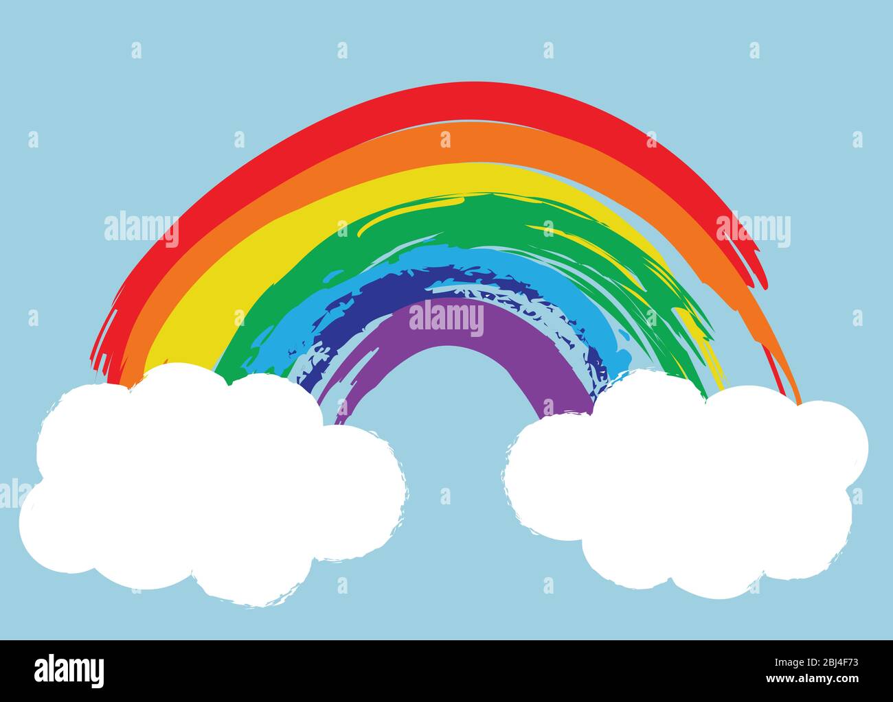 Lockdown nhs rainbow Stock Vector Images - Alamy