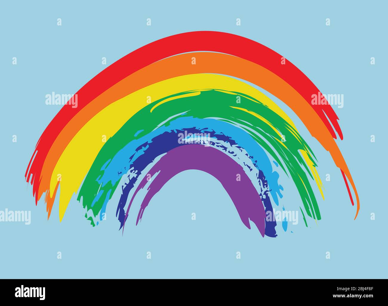 Thank you nhs rainbow vector hi-res stock photography and images - Alamy