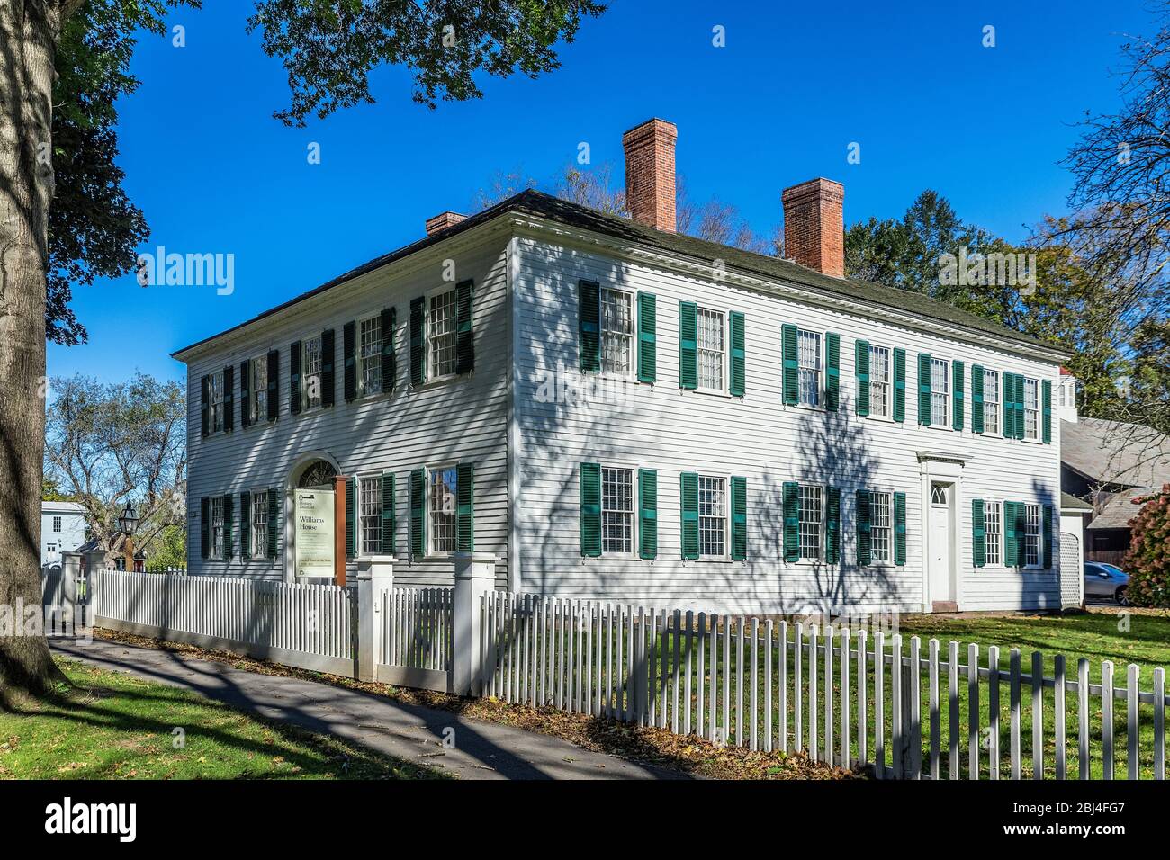 Williams House in historic Deerfield Stock Photo - Alamy