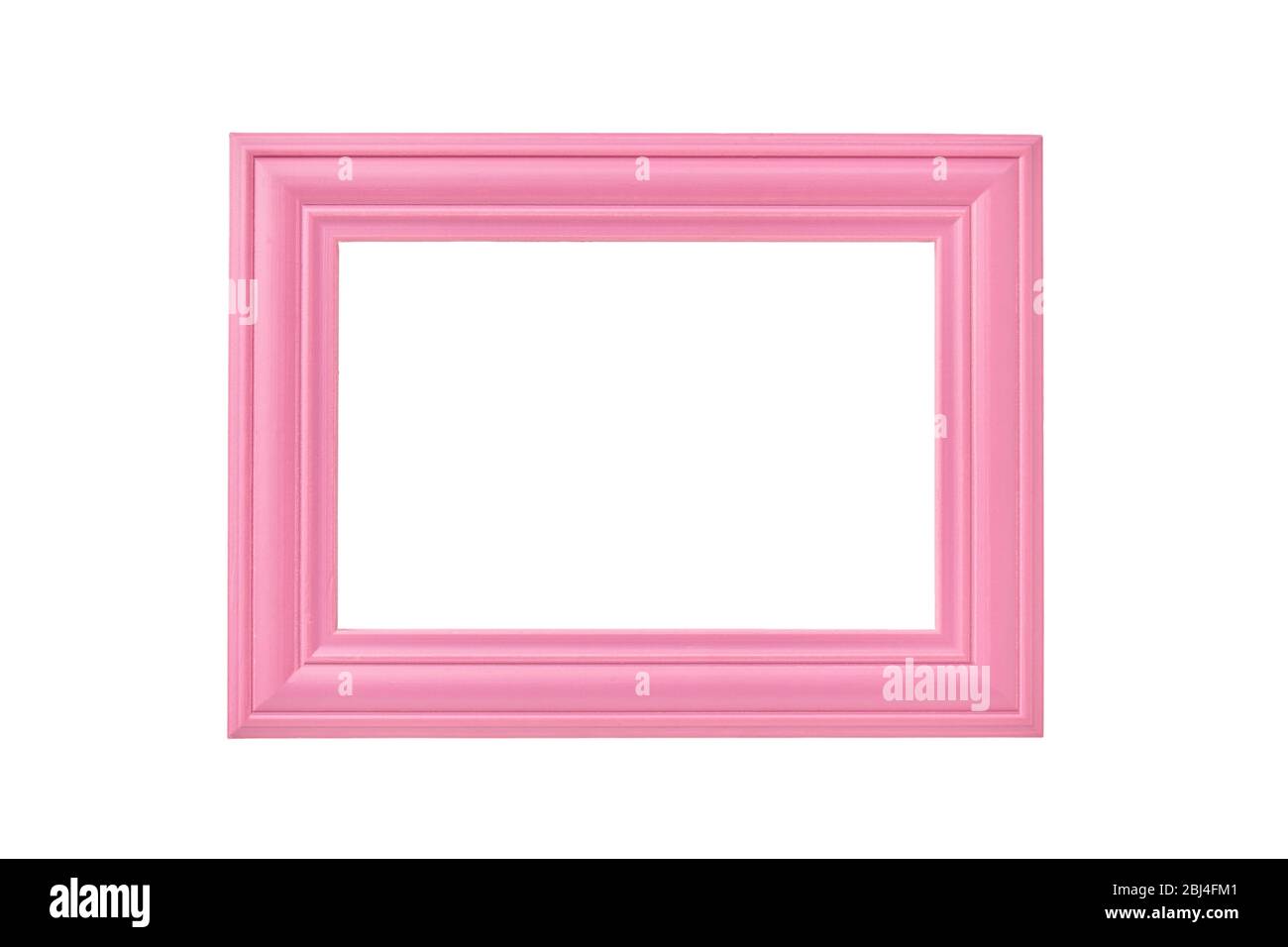Pink Vintage picture frame, isolated on white background Stock Photo ...