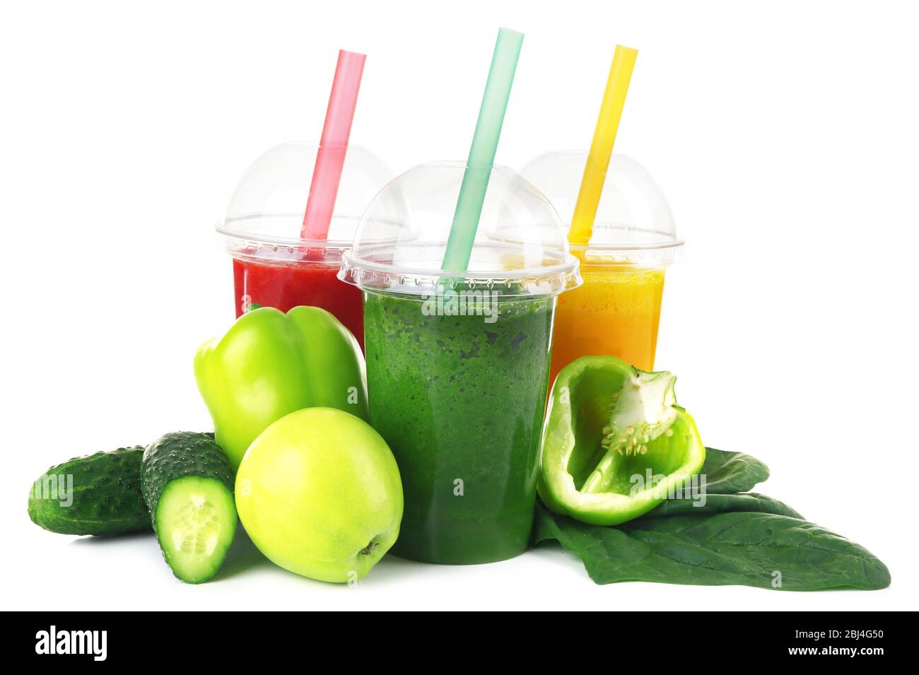 Fresh juice mix fruit, healthy drinks isolated on white Stock Photo - Alamy