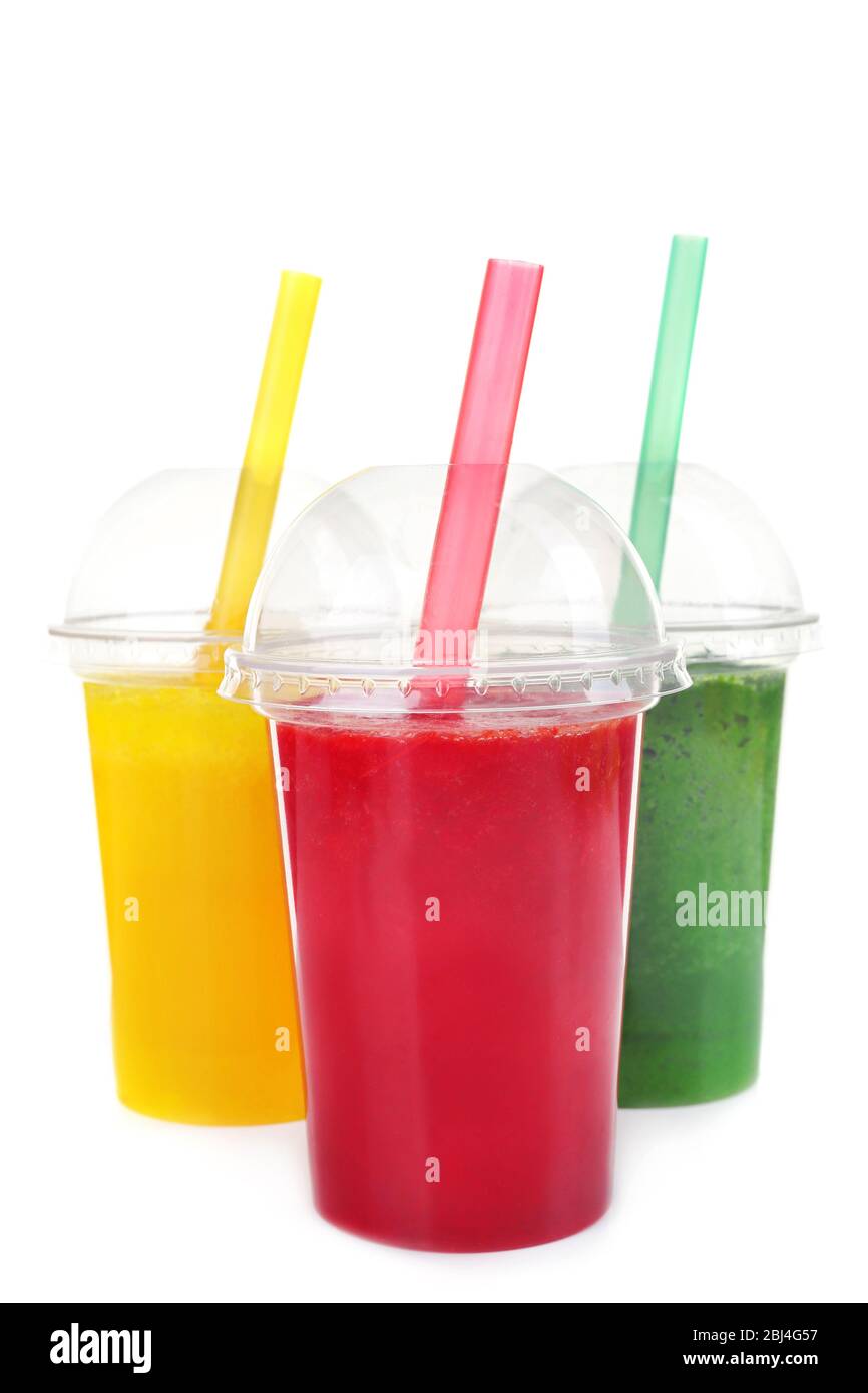 Fresh juice mix fruit, healthy drinks isolated on white Stock Photo - Alamy