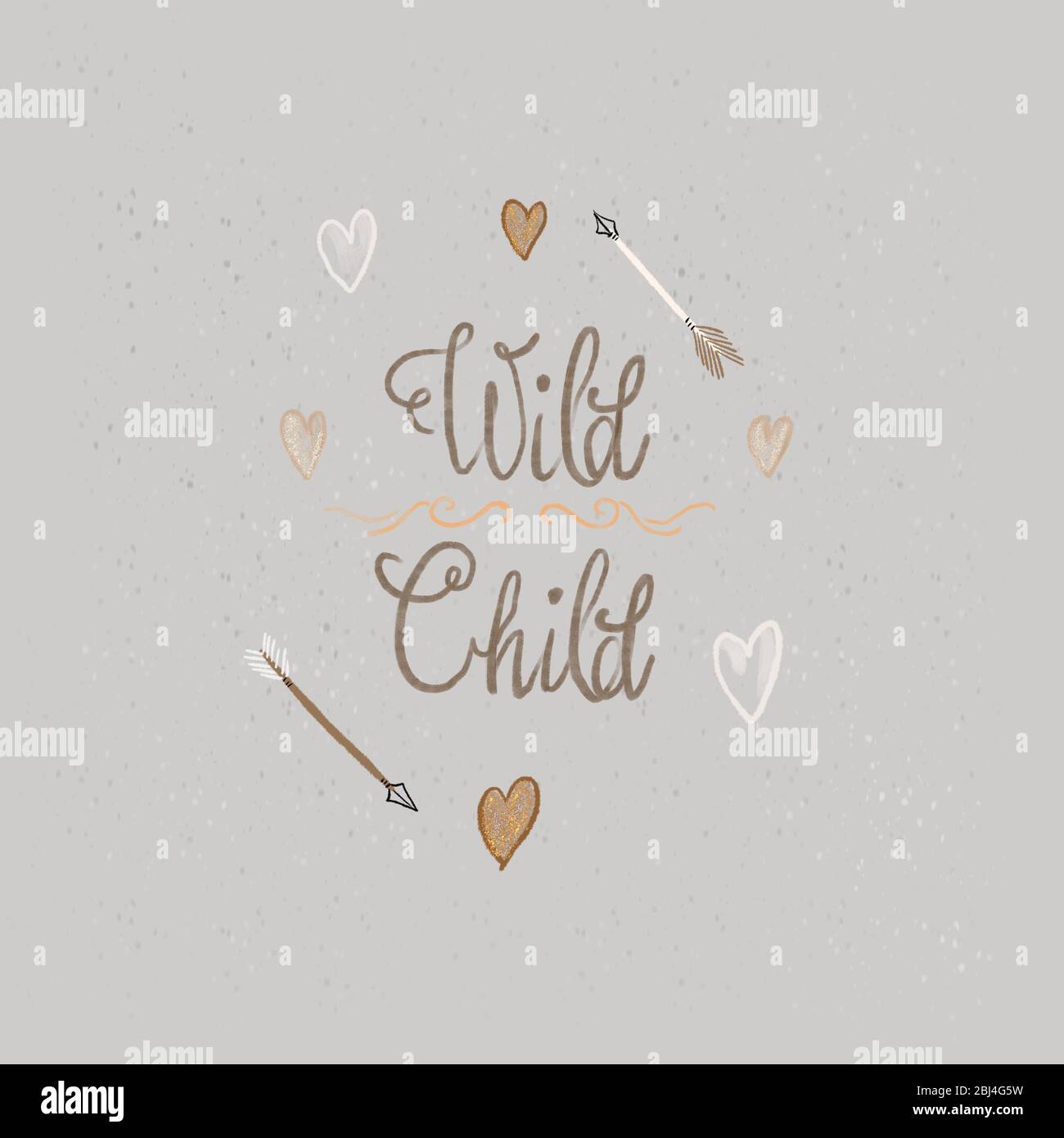 wild child illustration Stock Photo - Alamy