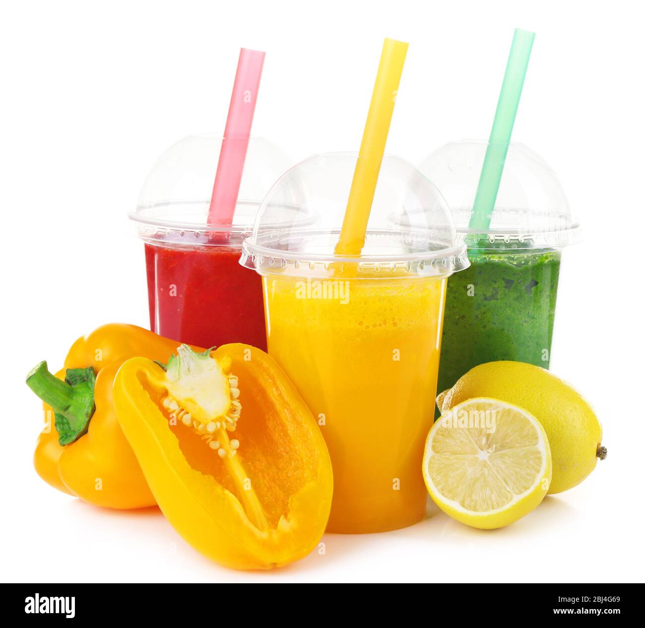 Fresh juice mix fruit, healthy drinks isolated on white Stock Photo - Alamy