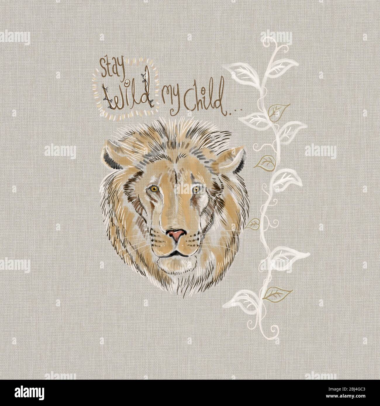 wild child illustration Stock Photo - Alamy