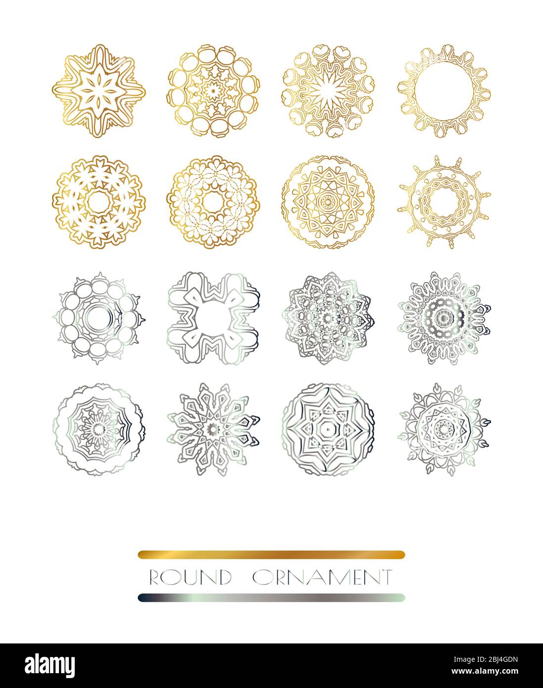 Ornamental vintage decoration. Round border design element Stock Photo ...