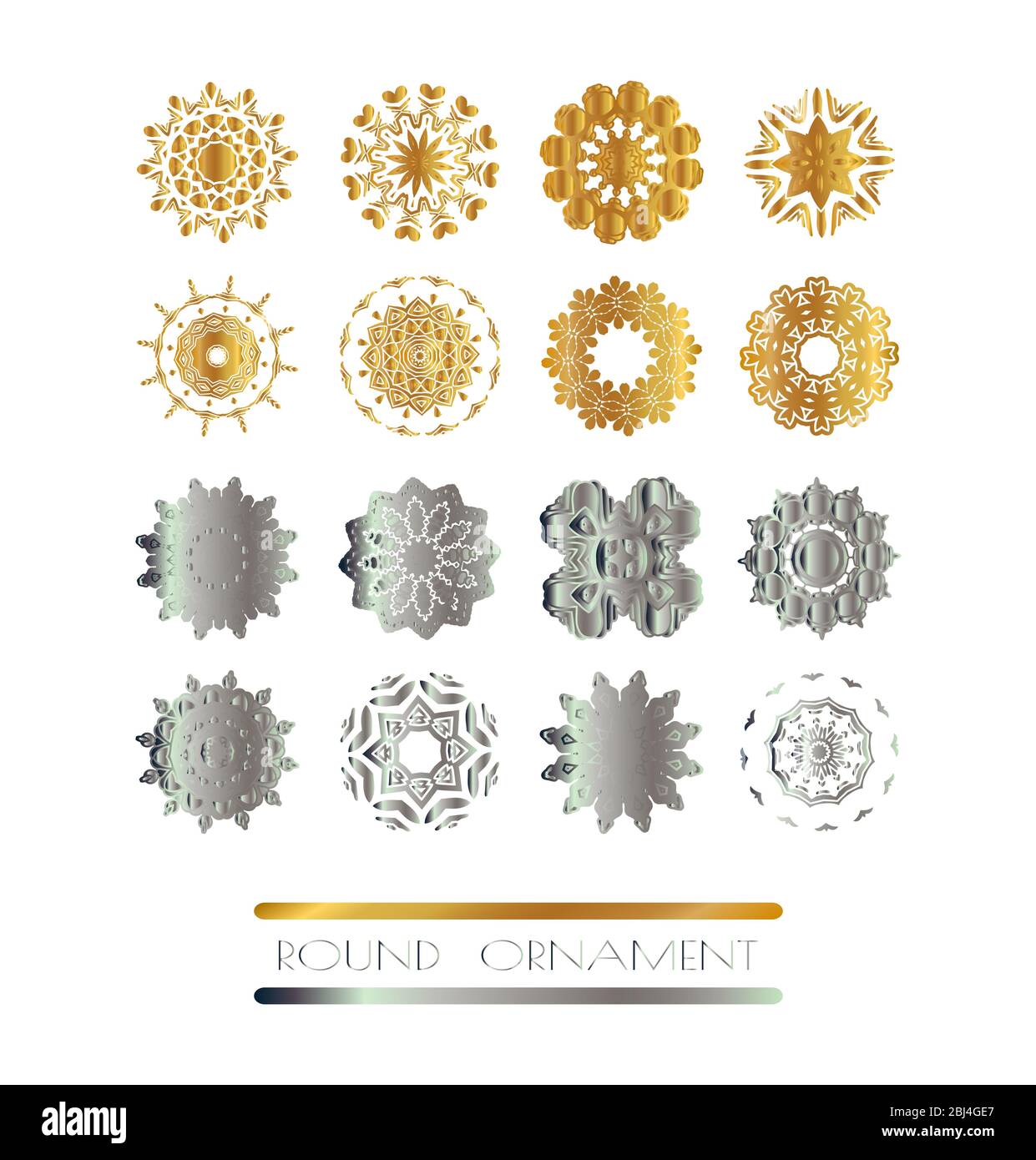 Ornamental vintage decoration. Round border design element Stock Photo ...