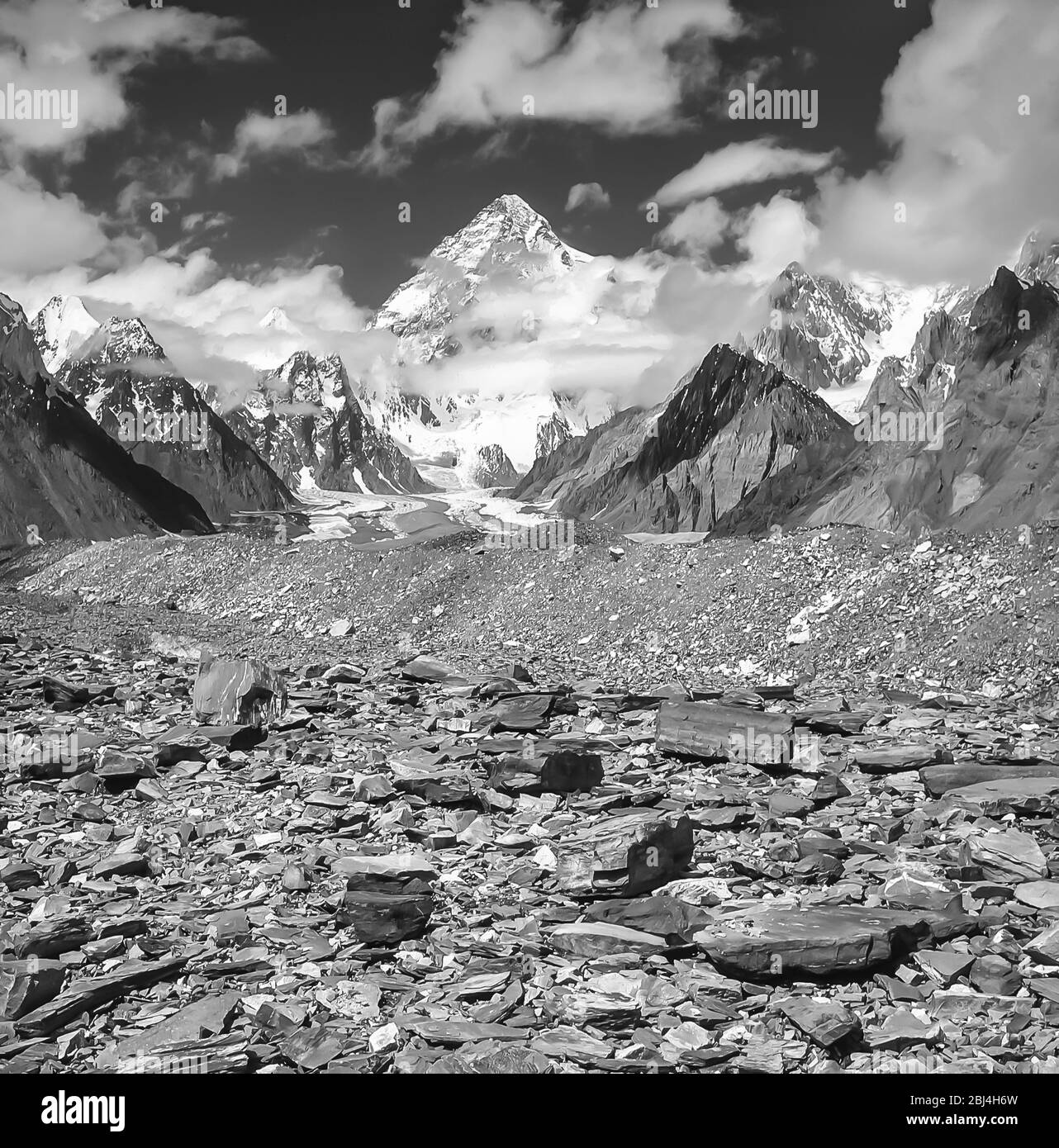 Pakistan, Northern Areas of the Karakoram Mountains. Pictorial image in ...