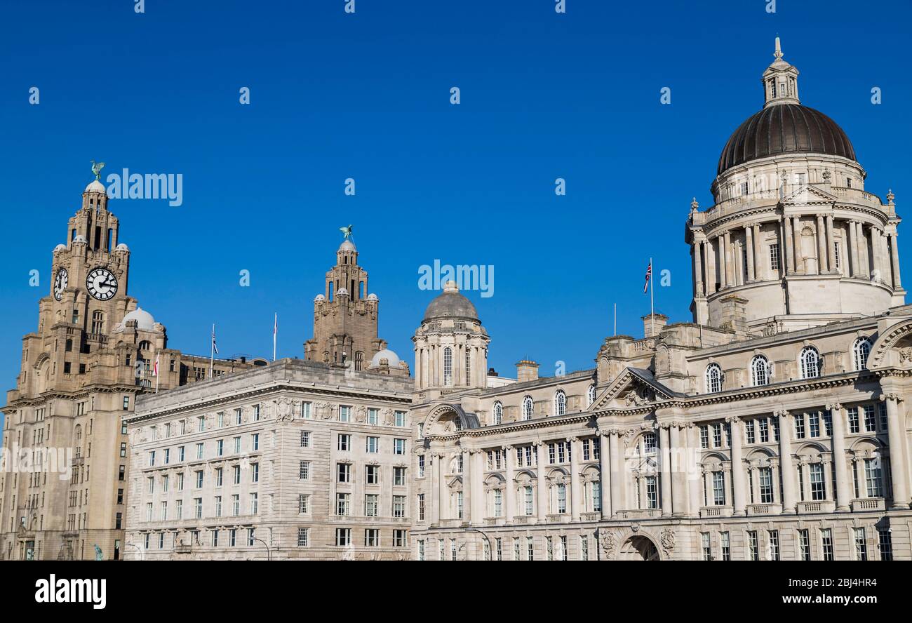 The Three Graces Of The World Famous Liverpool Waterfront High ...