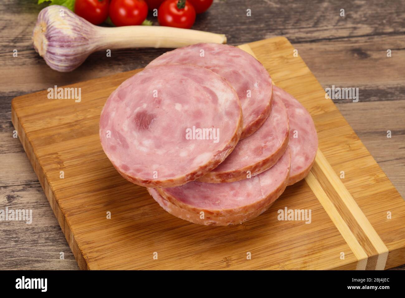 Natural ham made from pork meat Stock Photo - Alamy