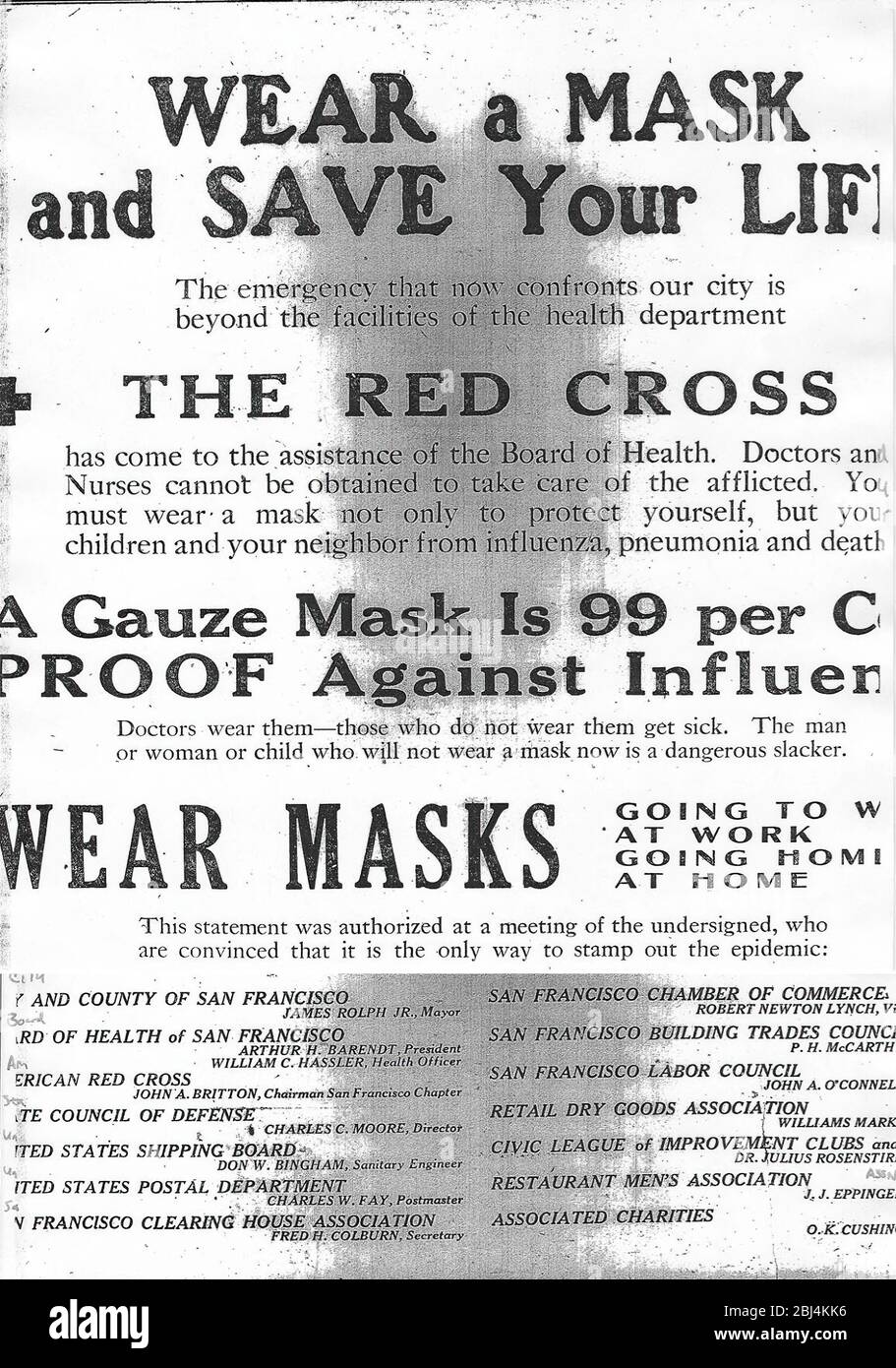 During the 1918 Spanish Flu Pandemic Masked medical personnel giving ...