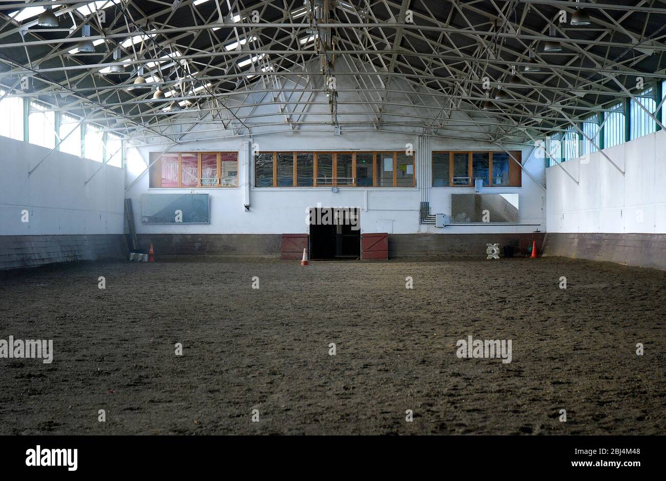 Horse ride hall Stock Photo - Alamy