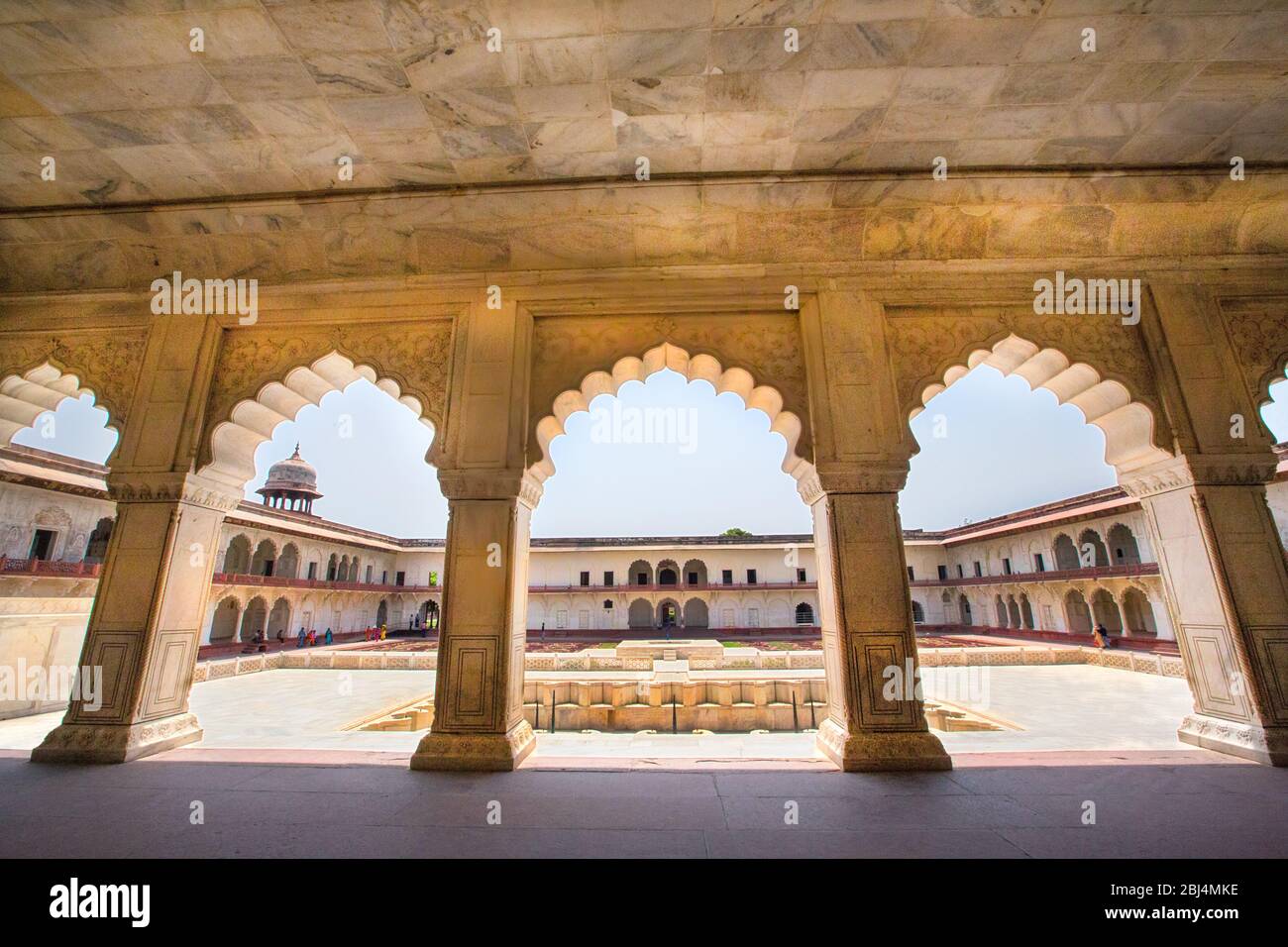 entrance of the old fort known as purana quila delhi,tourists in old ...