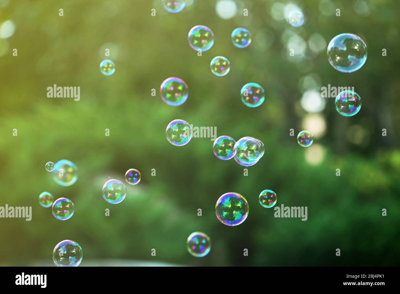 Soap bubbles outdoor Stock Photo - Alamy
