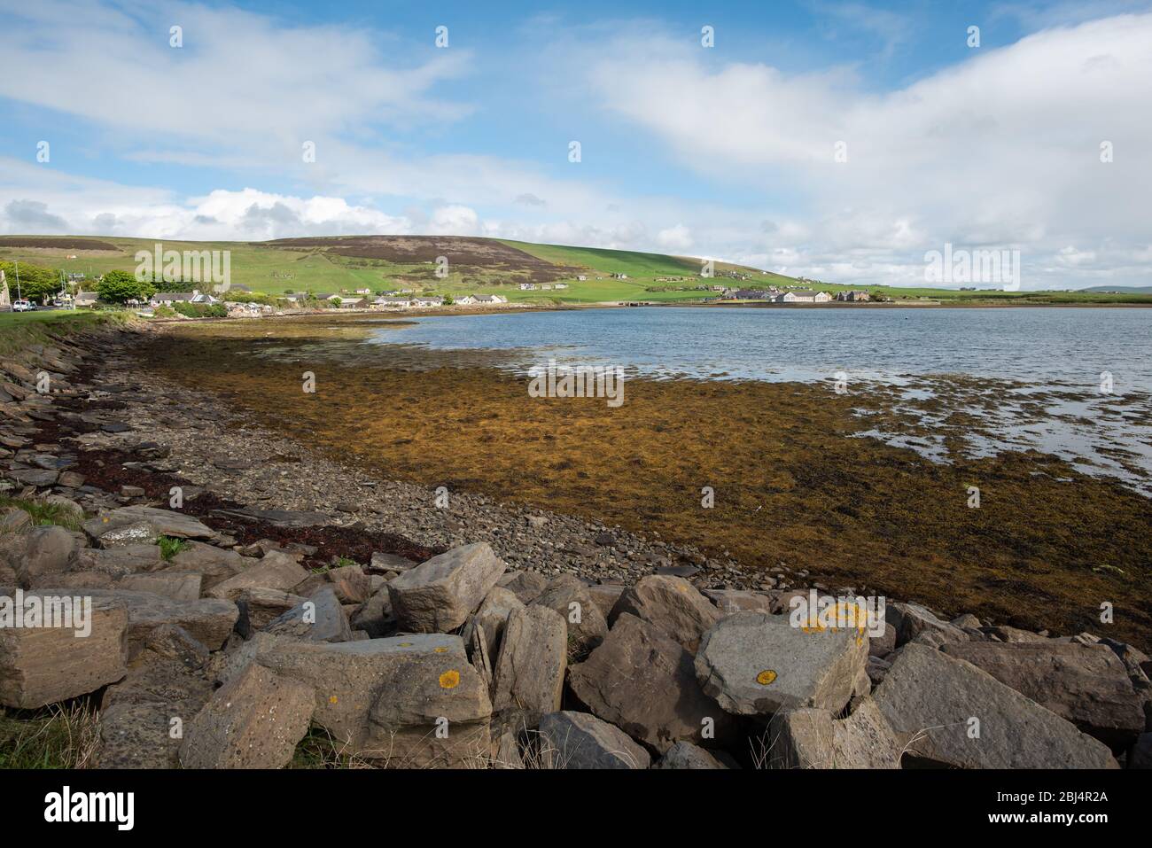 Seascape View of Scapa Flow Coast Orkney Scotland UK Mainland Graemsay ...