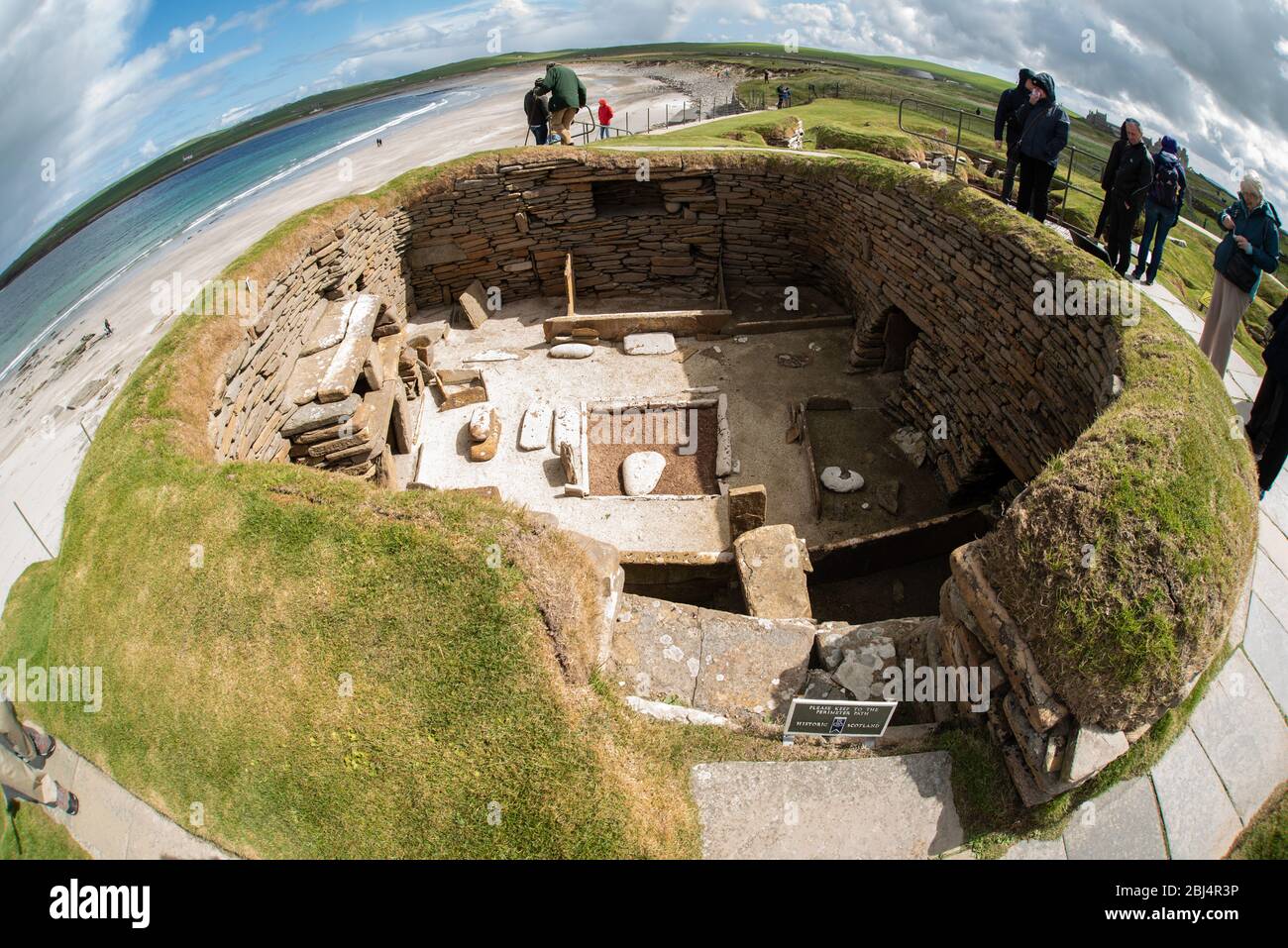 Skara Brae Sandwick Orkney neolithic age Site Bay of skaill settlement ...