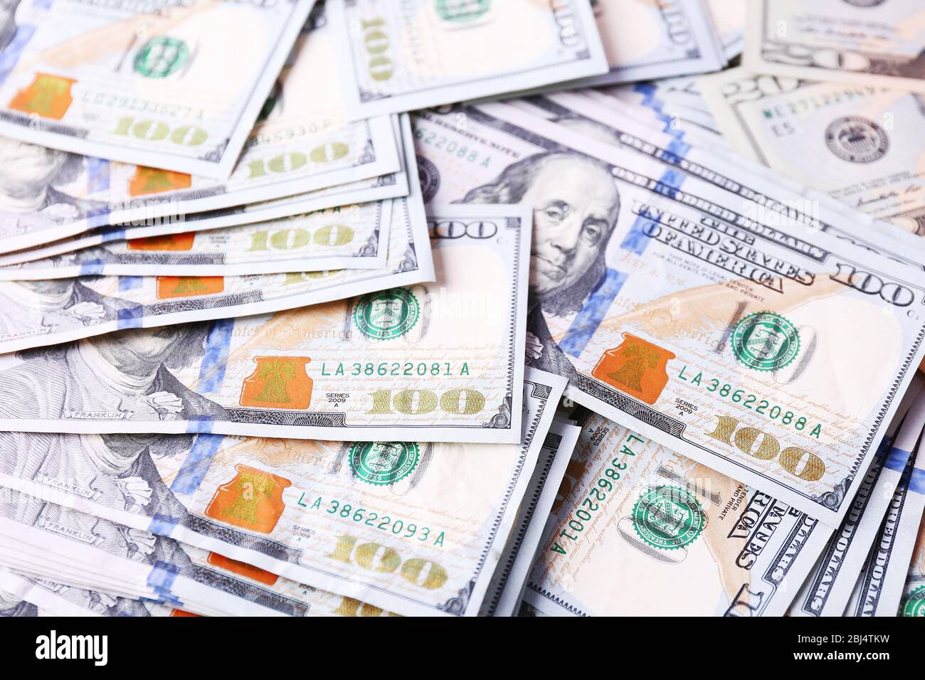 Many hundred dollars cash money as background Stock Photo - Alamy