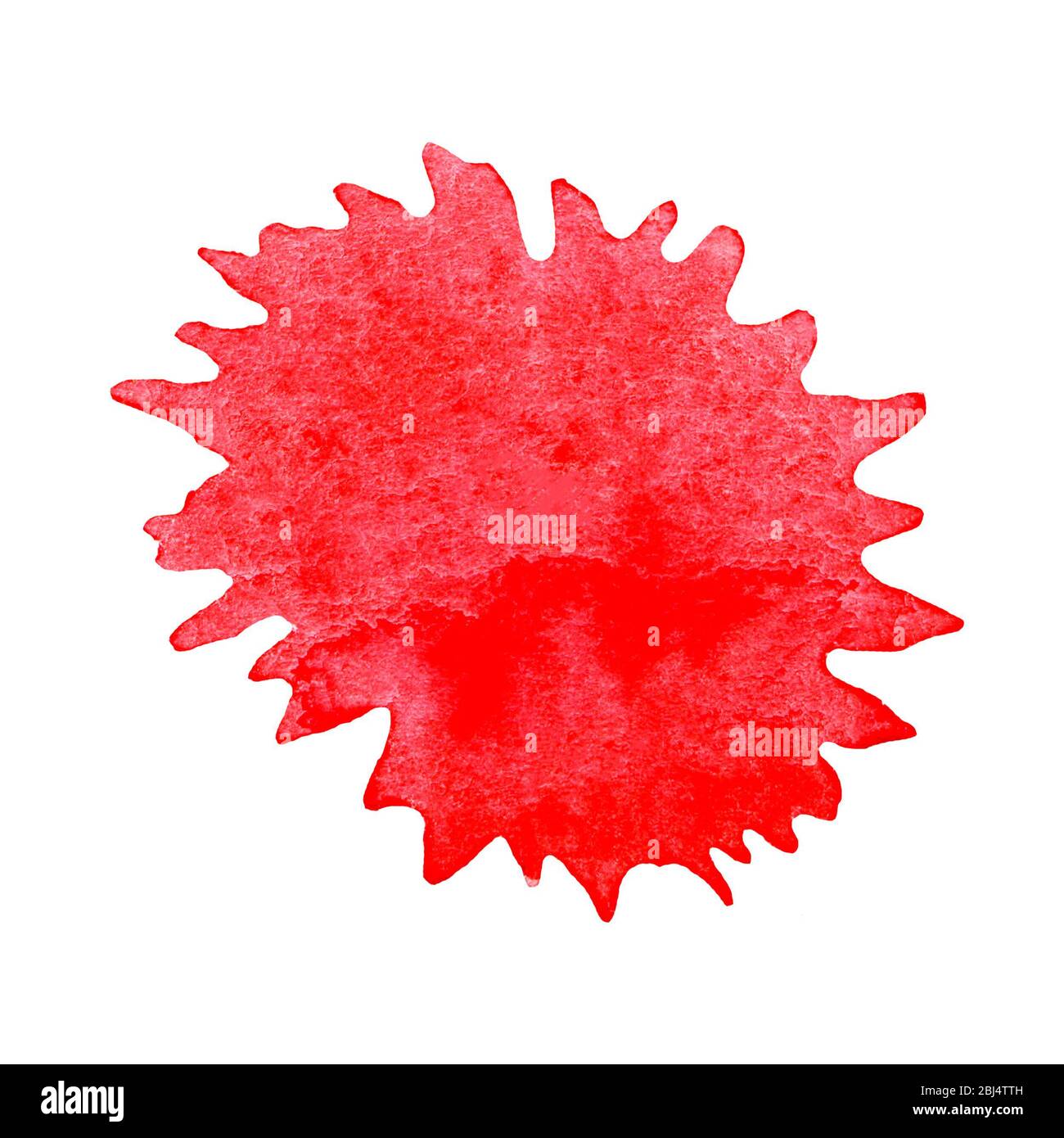 Abstract red splatter. Splash blood drop. Grunge bright red splash ...