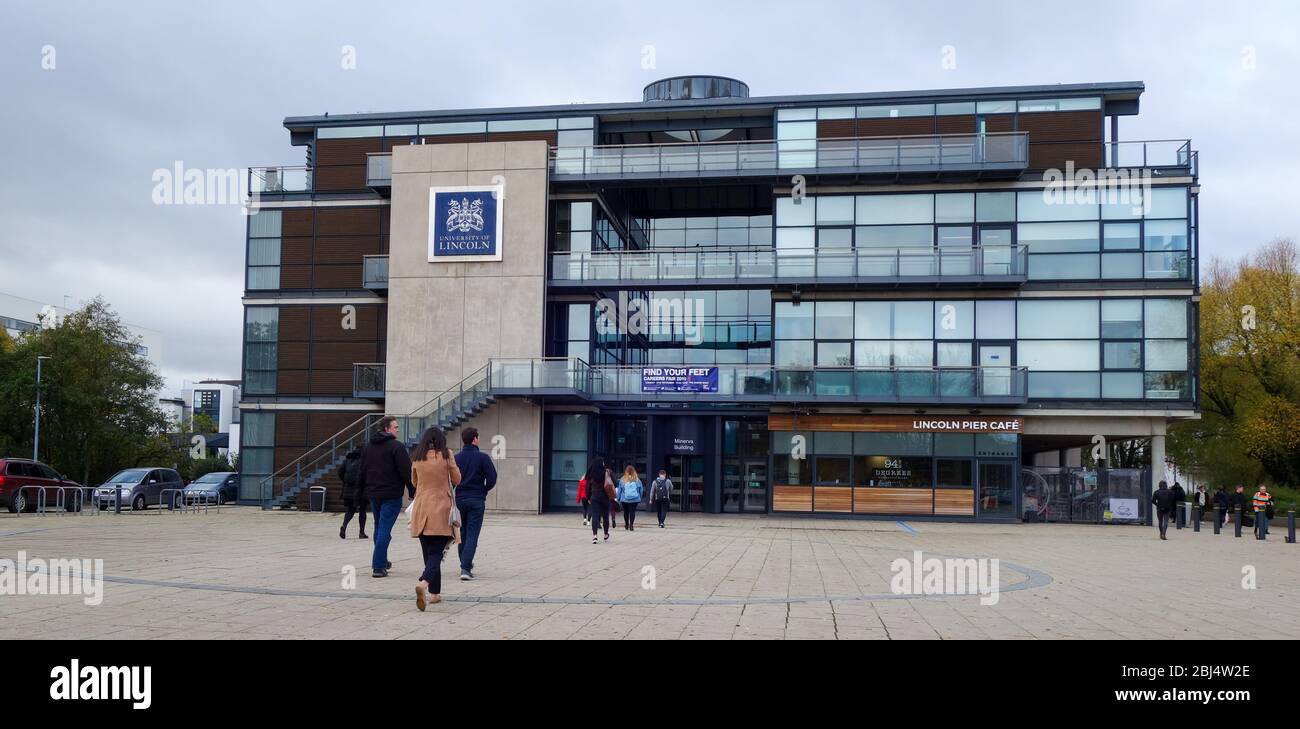 Minerva Building, University of Lincoln, Lincoln Stock Photo - Alamy