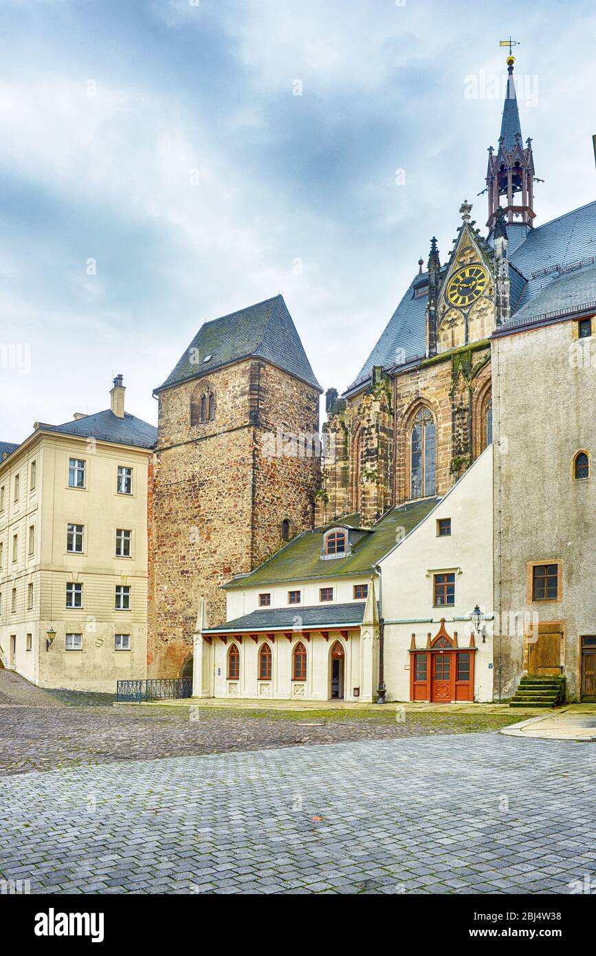 Altenburg, Germany, Castle yard and Church Stock Photo - Alamy