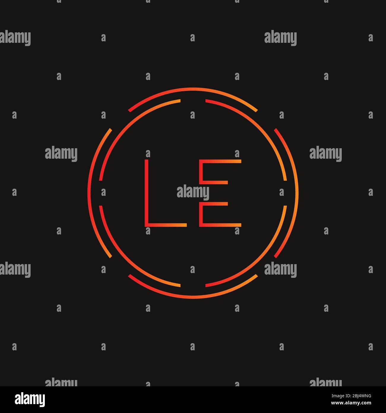 Initial LE letter Logo Design vector Template. Abstract Letter LE logo ... Initial LE letter Logo Design vector Template. Abstract Letter LE logo ...