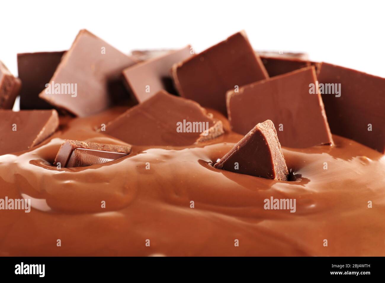 Chocolate isolated on white Stock Photo - Alamy