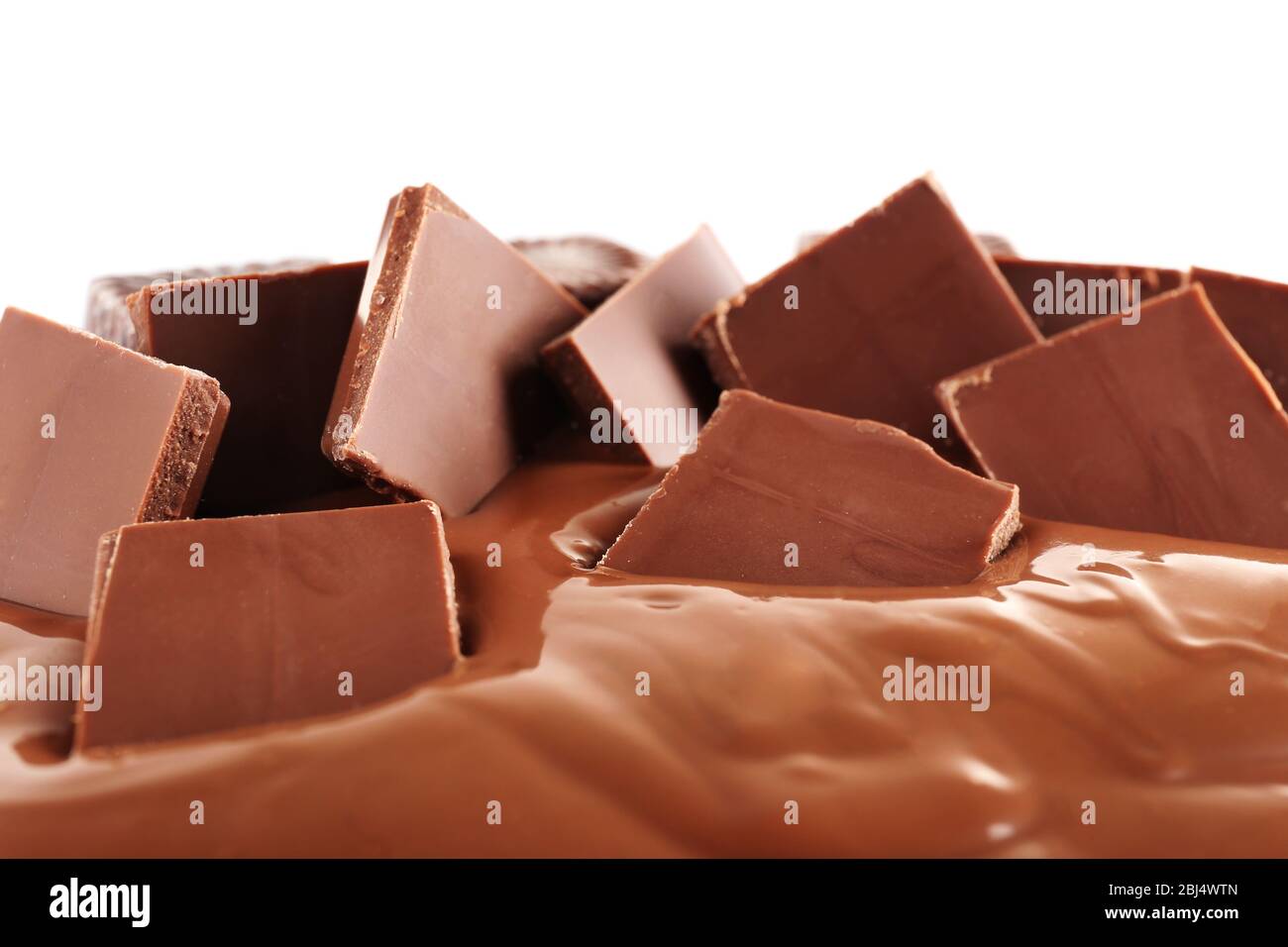 Chocolate isolated on white Stock Photo - Alamy