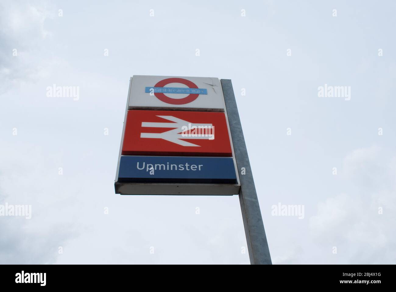 London Underground Railway Upminster Station, London, RM14 Stock Photo ...