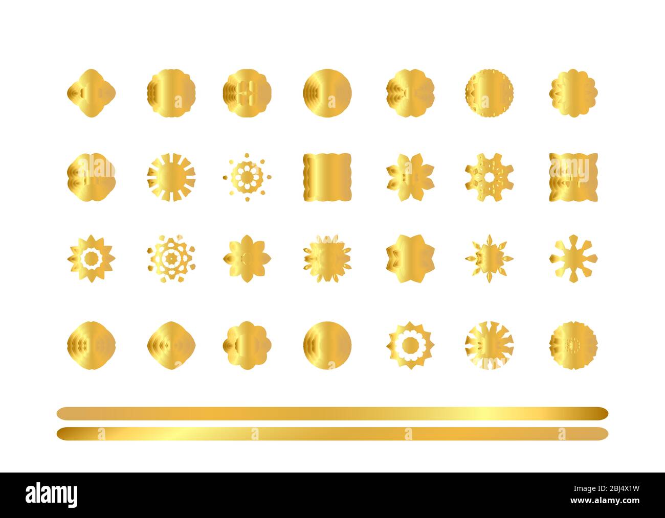 Traditional golden decor on white background.Oriental gold pattern ...