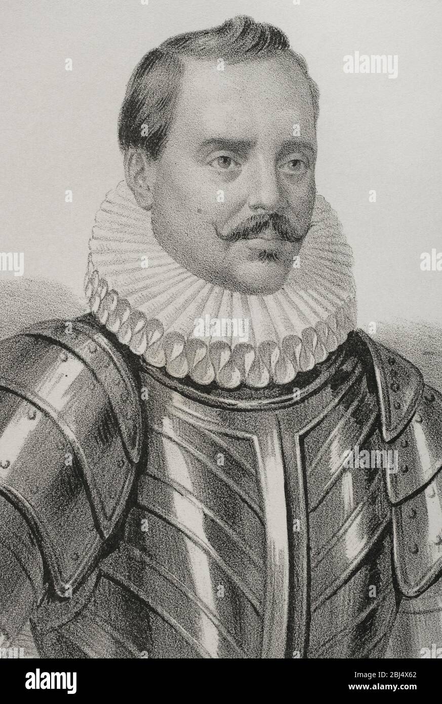 Gonzalo Garcia de Nodal (1569-1622). Spanish navigator. Portrait ...