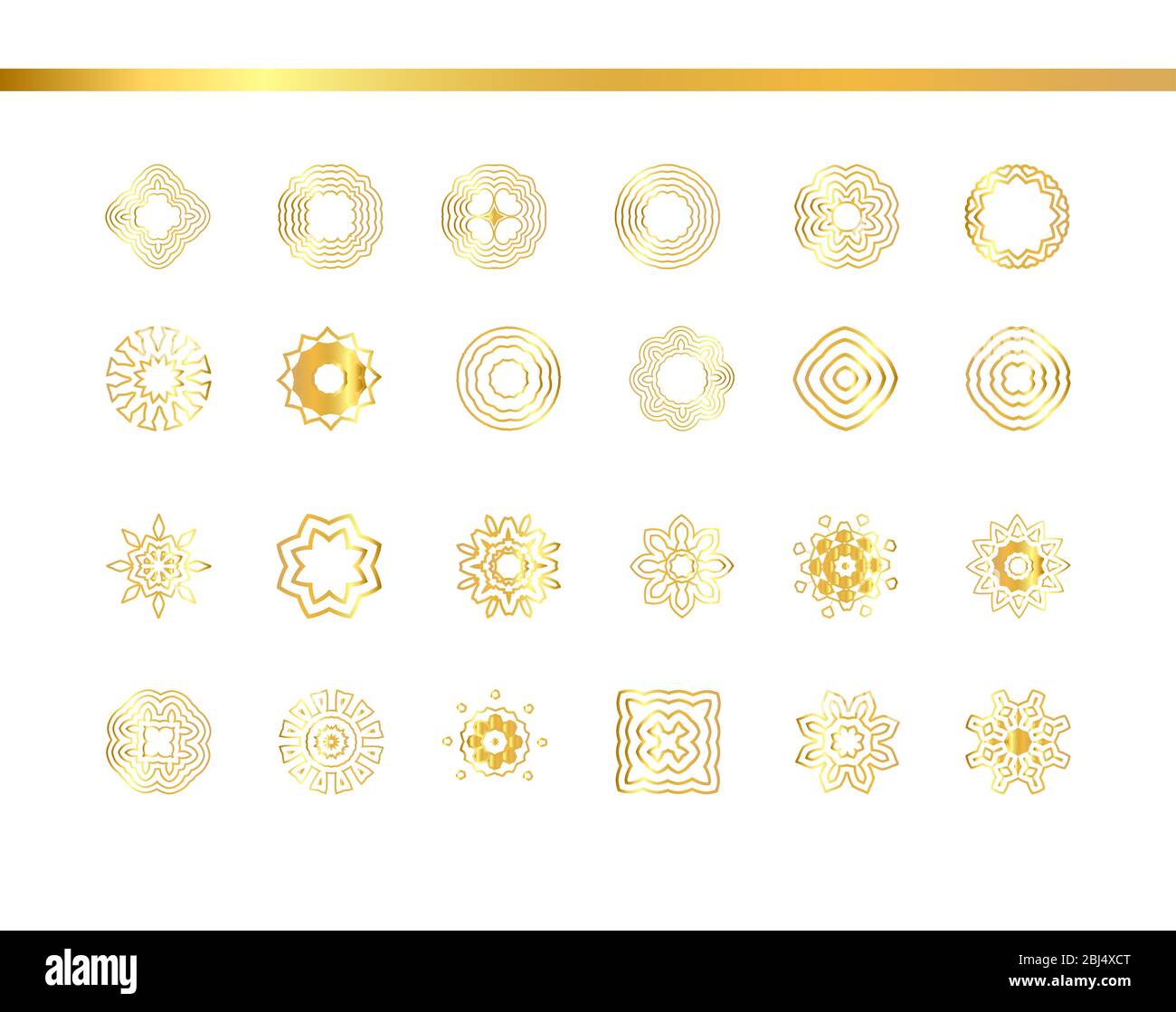 Circular pattern set traditional Cut Out Stock Images & Pictures - Alamy