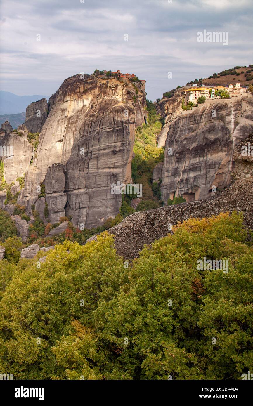 The Beautiful Floating Monasteries in Meteora, Greece Stock Photo - Alamy