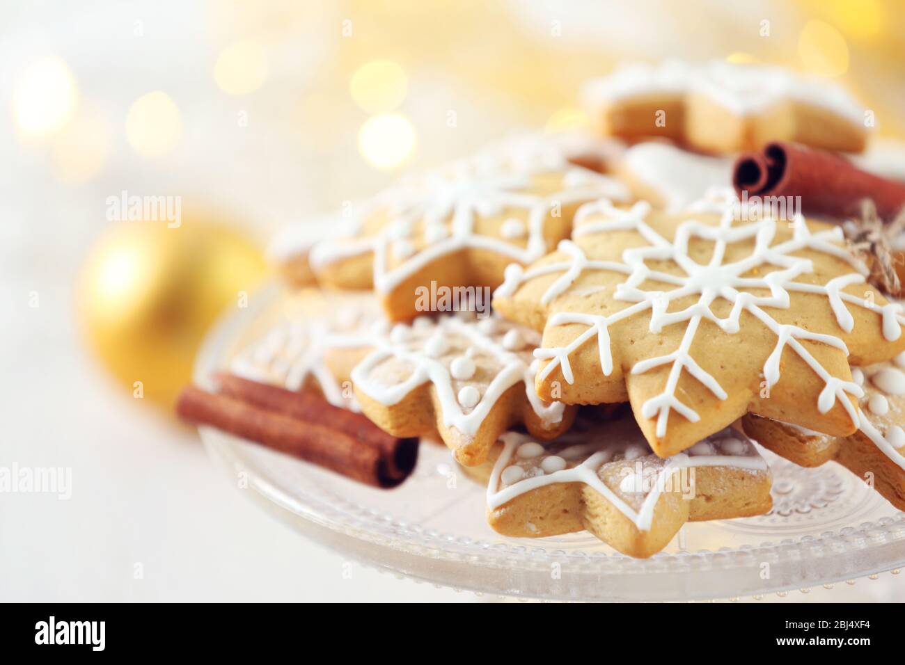 Beautiful cookies with Christmas decor Stock Photo - Alamy