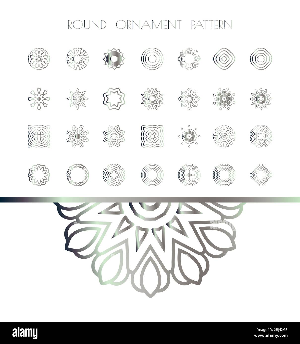 Oriental royal pattern floral Cut Out Stock Images & Pictures - Alamy