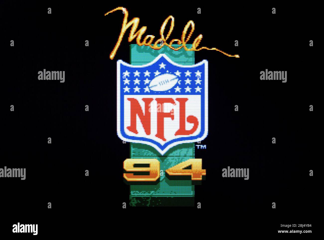Madden NFL '94 - Sega Genesis Mega Drive - Editorial use only Stock ...