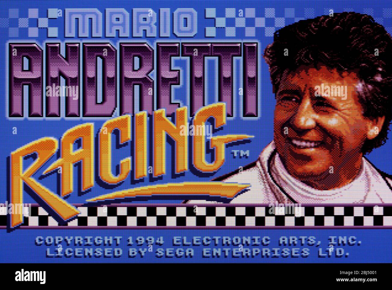 Mario Andretti Racing Sega Genesis Mega Drive Editorial Use Only