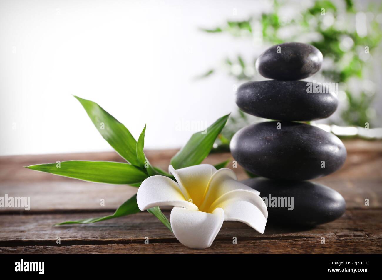 Beautiful spa concept on white background Stock Photo - Alamy