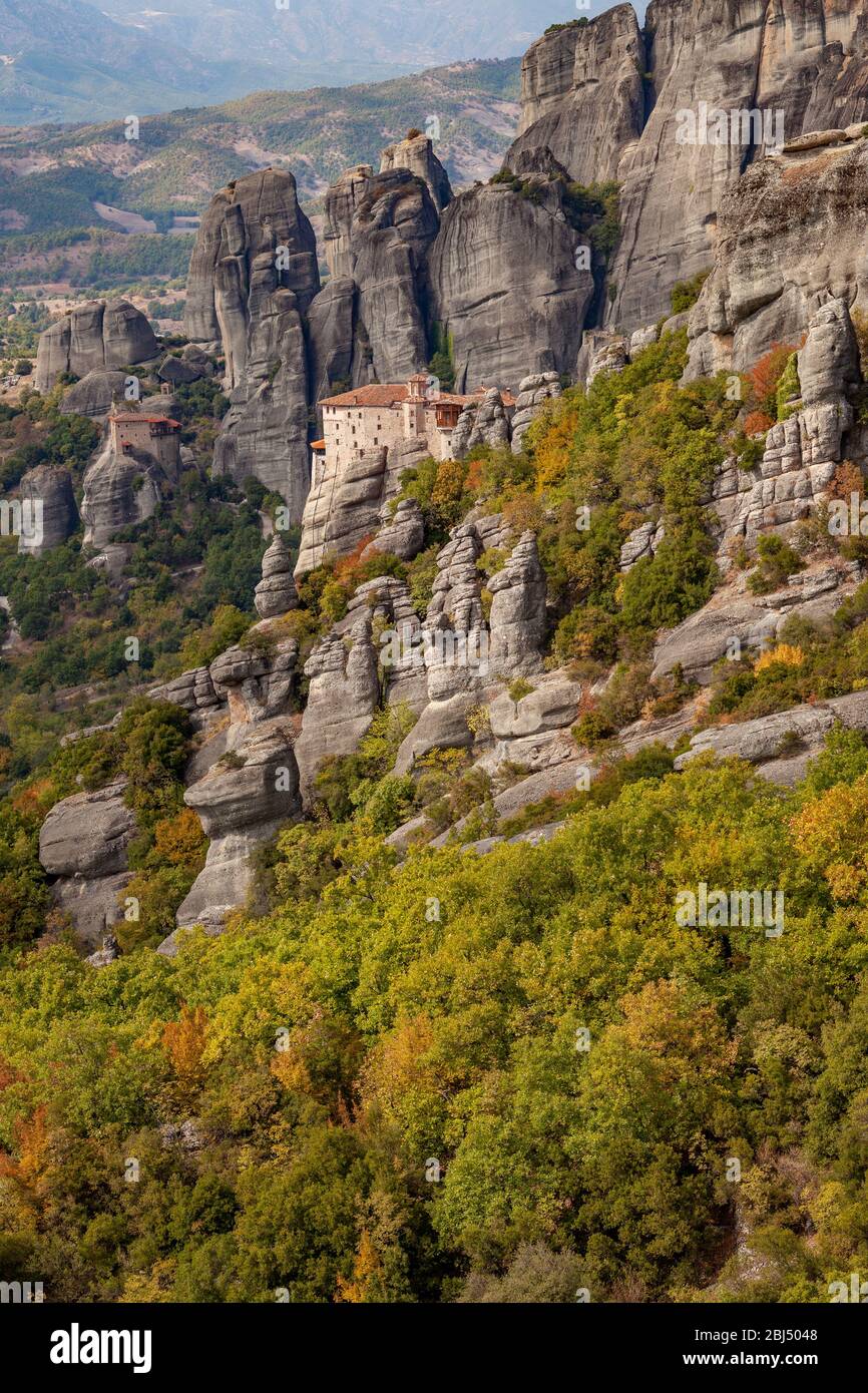 The Beautiful Floating Monasteries in Meteora, Greece Stock Photo - Alamy