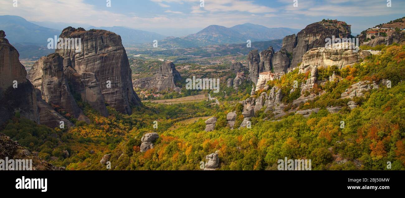 The Beautiful Floating Monasteries in Meteora, Greece Stock Photo - Alamy