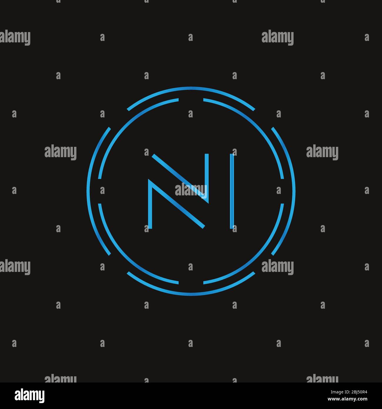 Ni letter logo hi-res stock photography and images - Alamy