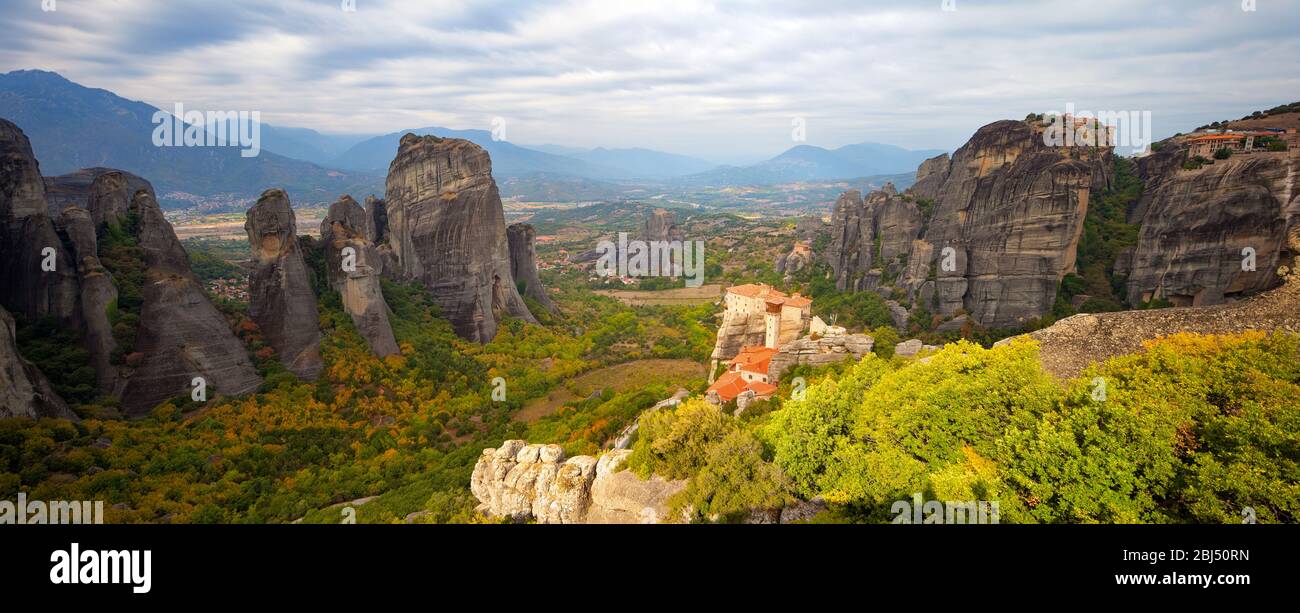 The Beautiful Floating Monasteries in Meteora, Greece Stock Photo - Alamy