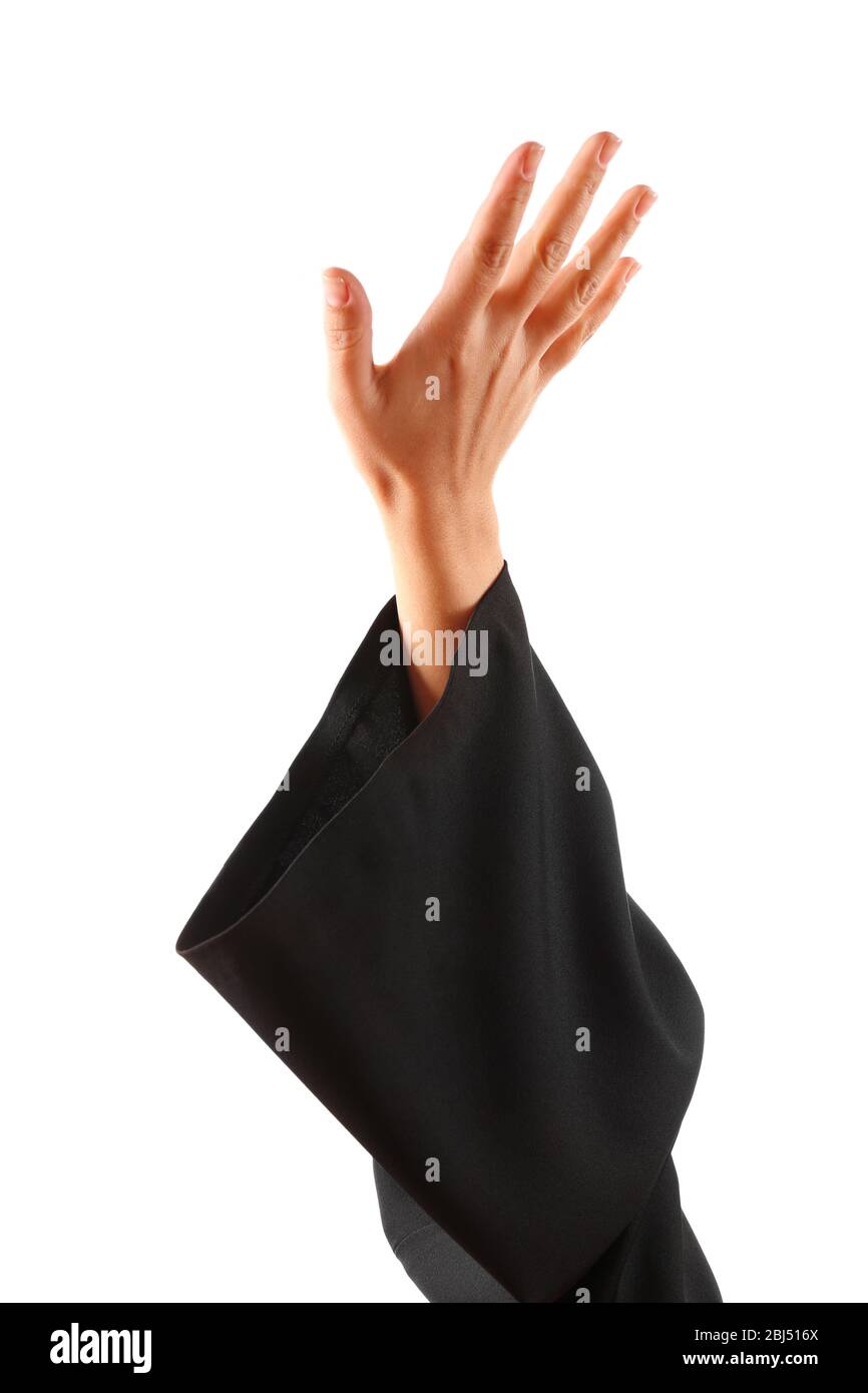 Female student hand, isolated on white Stock Photo - Alamy