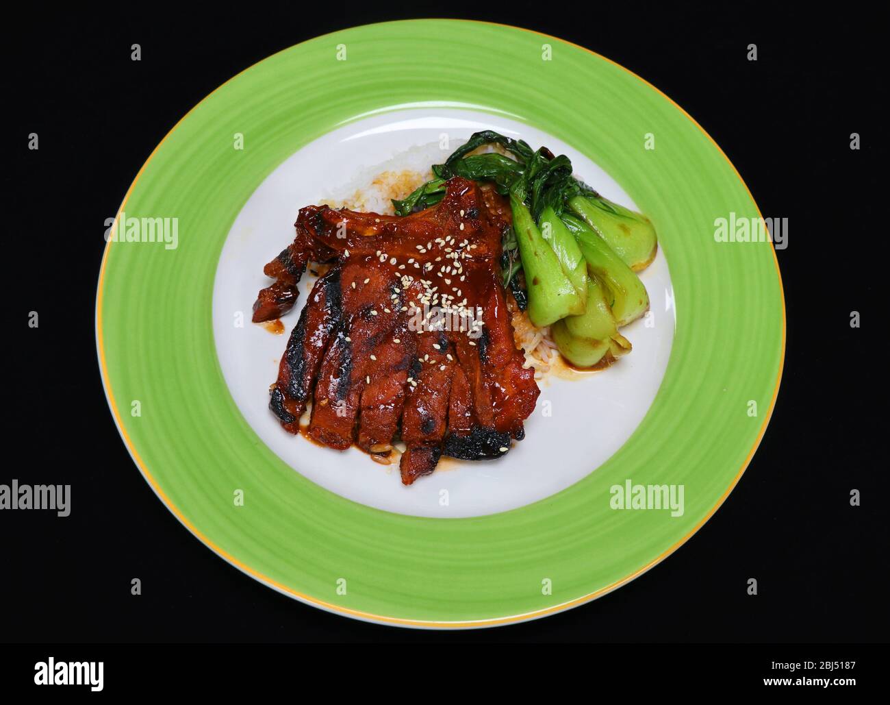 Cantonese style barbecued pork hi-res stock photography and images - Alamy