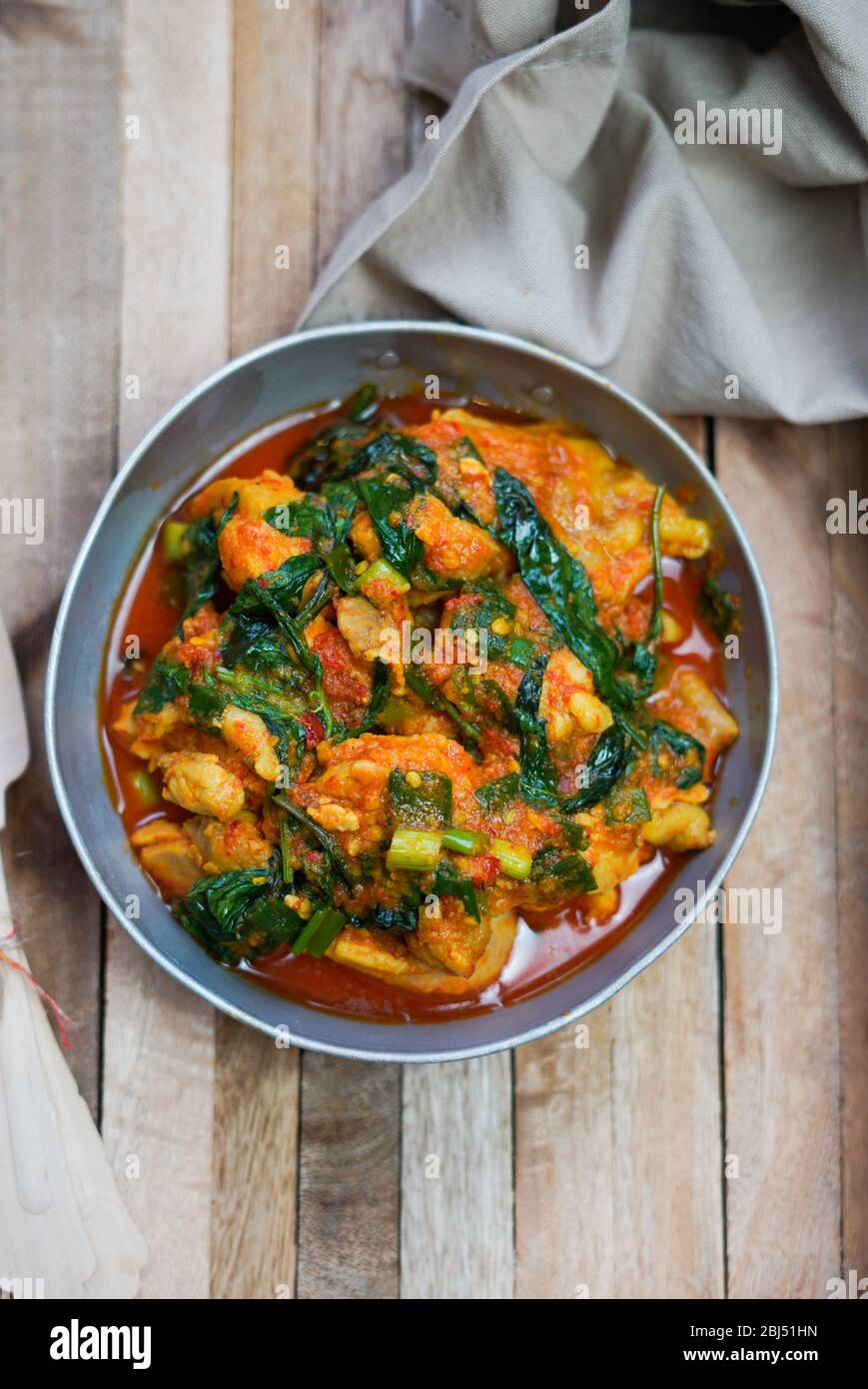 Ayam Woku or Chicken woku / Spicy Basil Chicken is a Indonesianfood ...