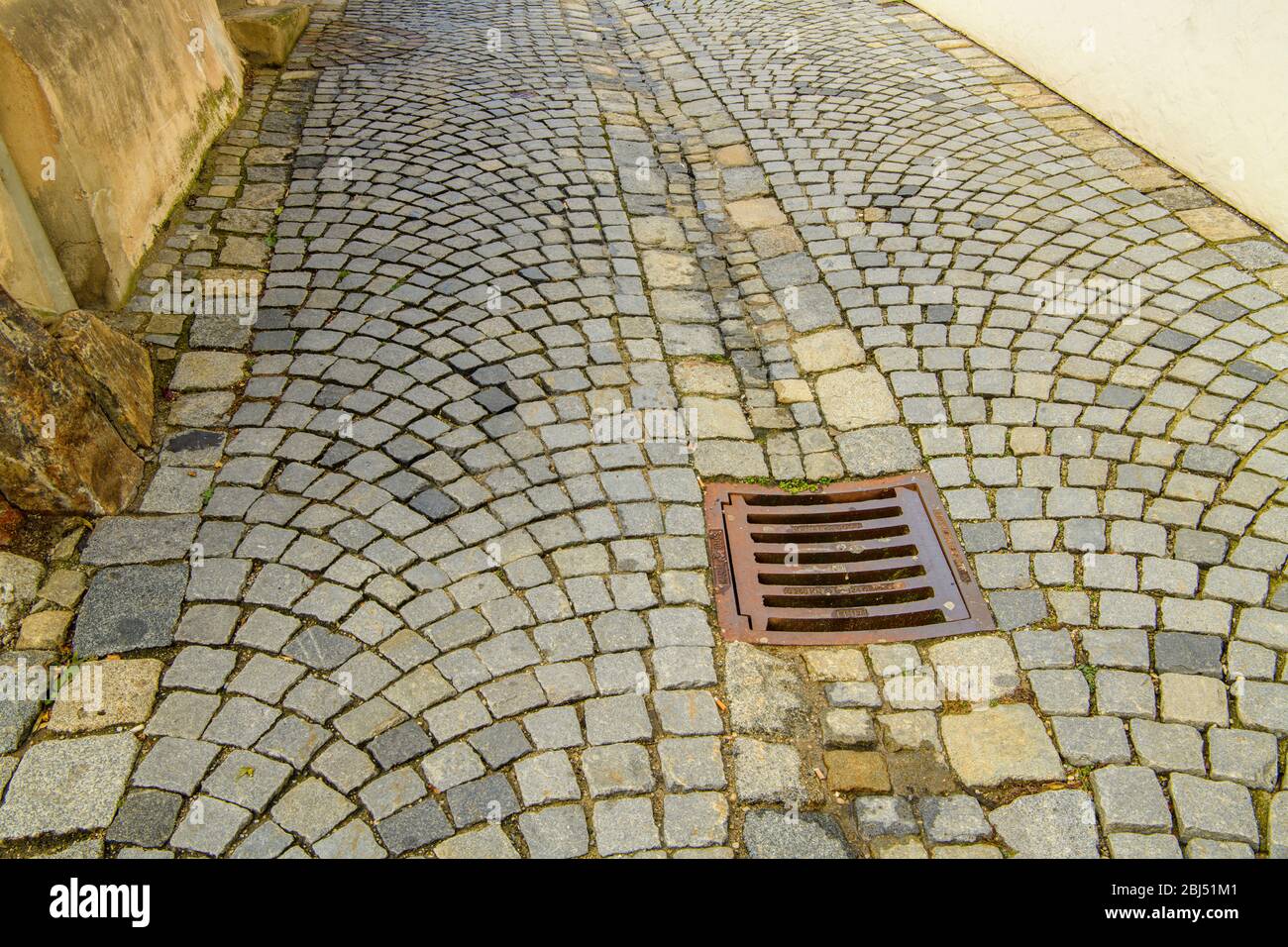 Street scene in downtown Melk in autumn, Melk, Lower Austria, Austria ...