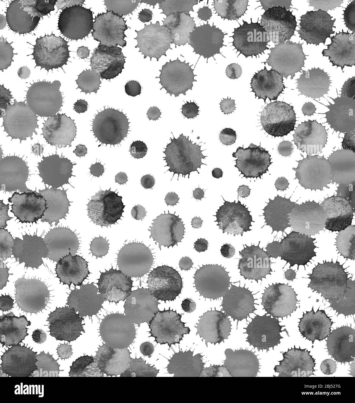 Grunge paint stains. Black ink grunge splash. Watercolor black splashes ...